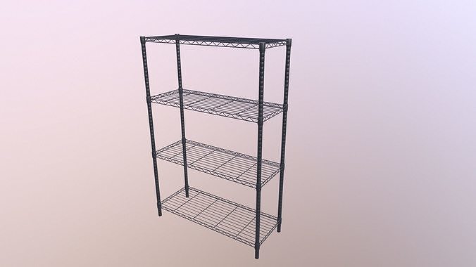 Wire Shelving 3D model | CGTrader
