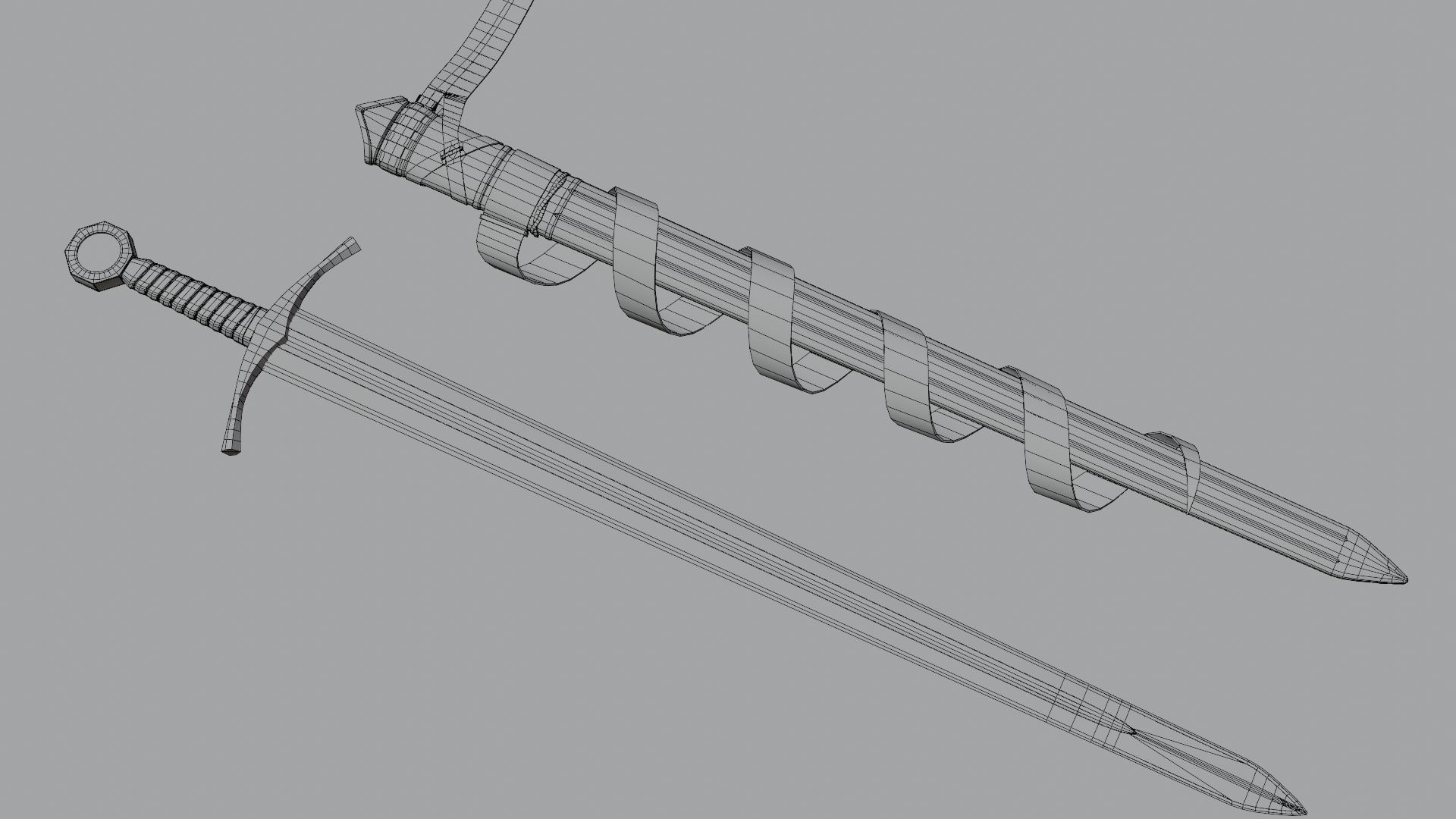 Templar Knight Sword 3D model | CGTrader