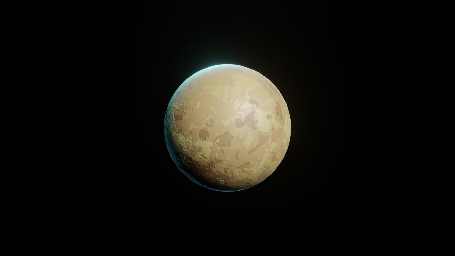 3D model Stylized Planet Venus 3D Model 2k 4k 8k Textures VR / AR / low ...