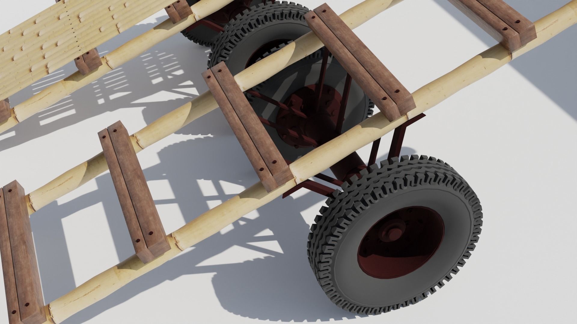 Push cart or Thela gari 3D model | CGTrader