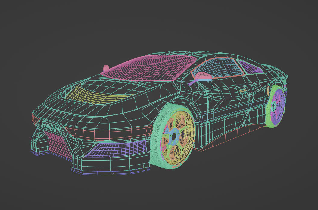 Futuristic concept car 3D model | CGTrader