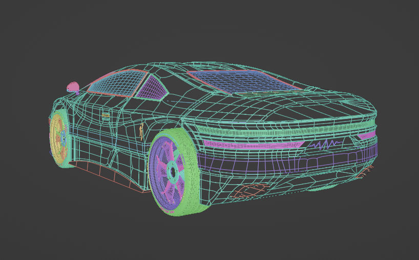 Futuristic concept car 3D model | CGTrader