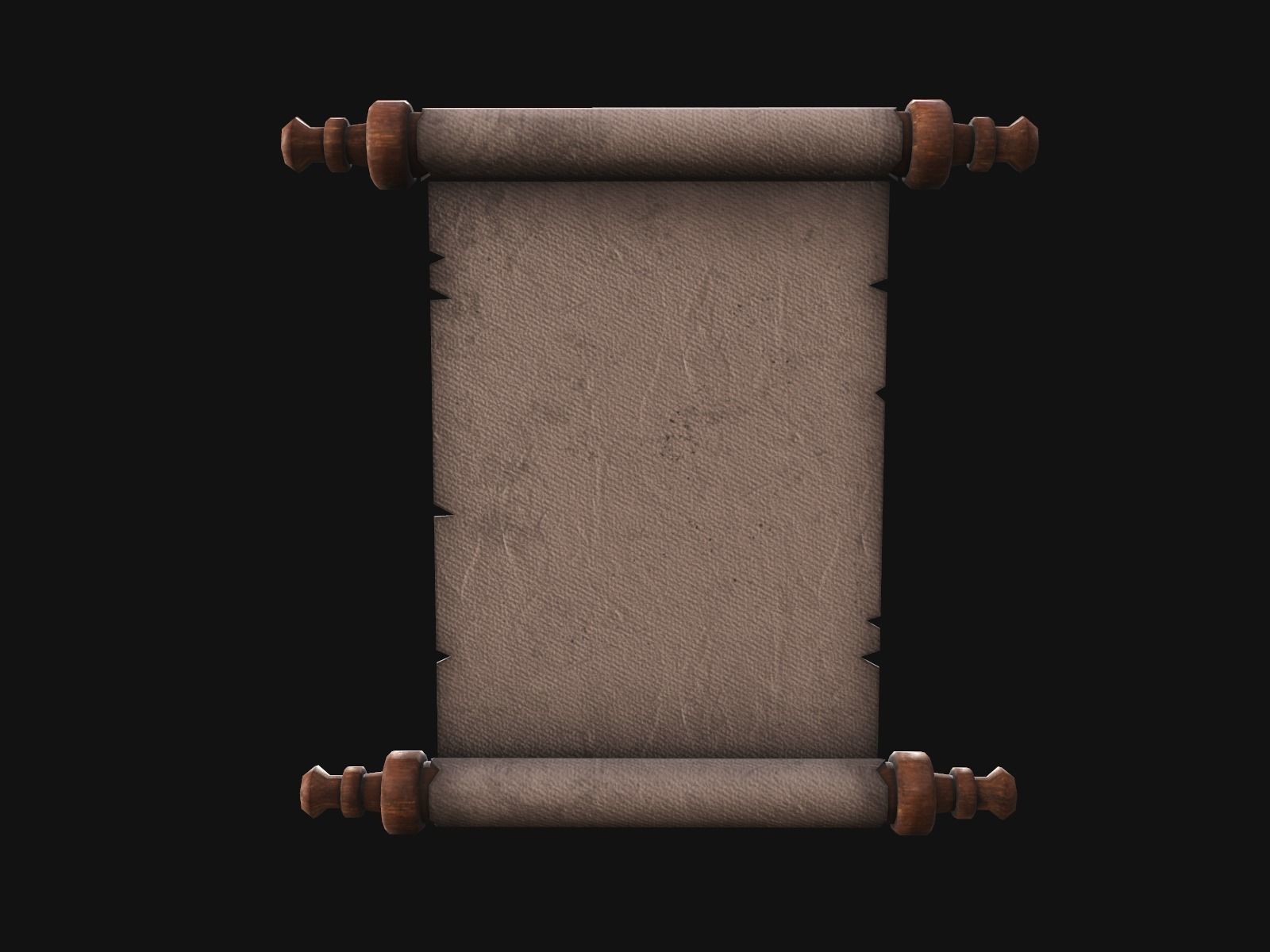 3D model Old Paper Scroll 3D model VR / AR / low-poly | CGTrader
