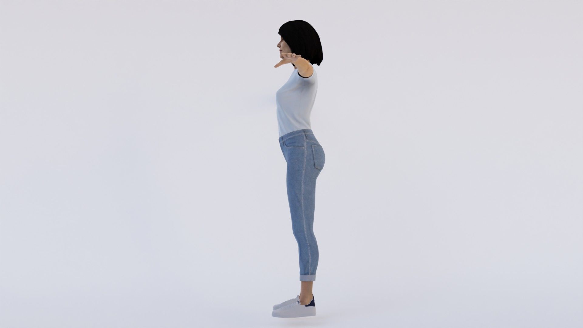 3D model Pack of 7 rigged humans T-pose VR / AR / low-poly | CGTrader