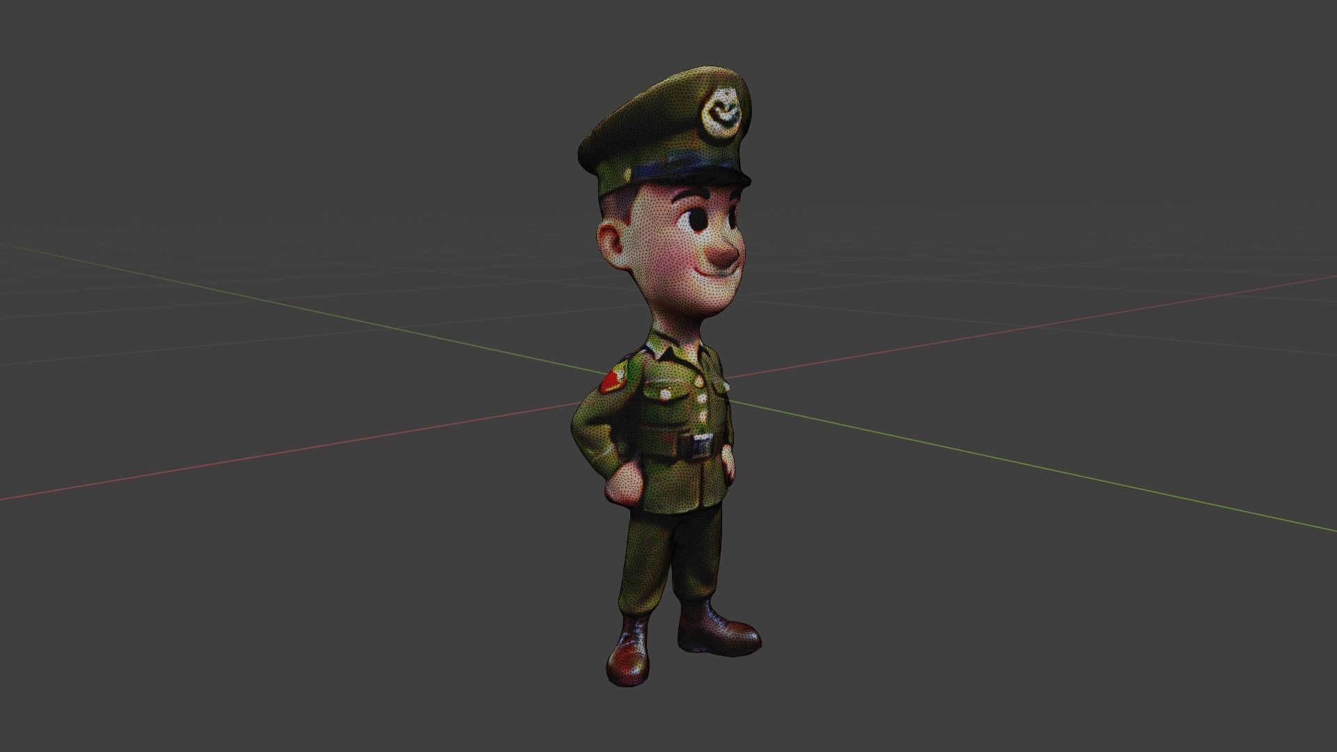 World War II Commander Soldier 3D model | CGTrader