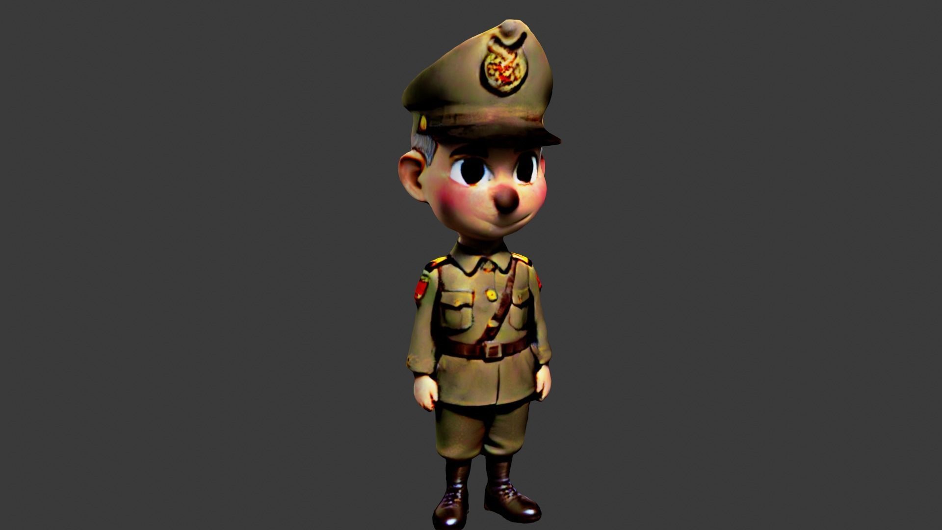 3D model World War II Commander Soldier VR / AR / low-poly | CGTrader