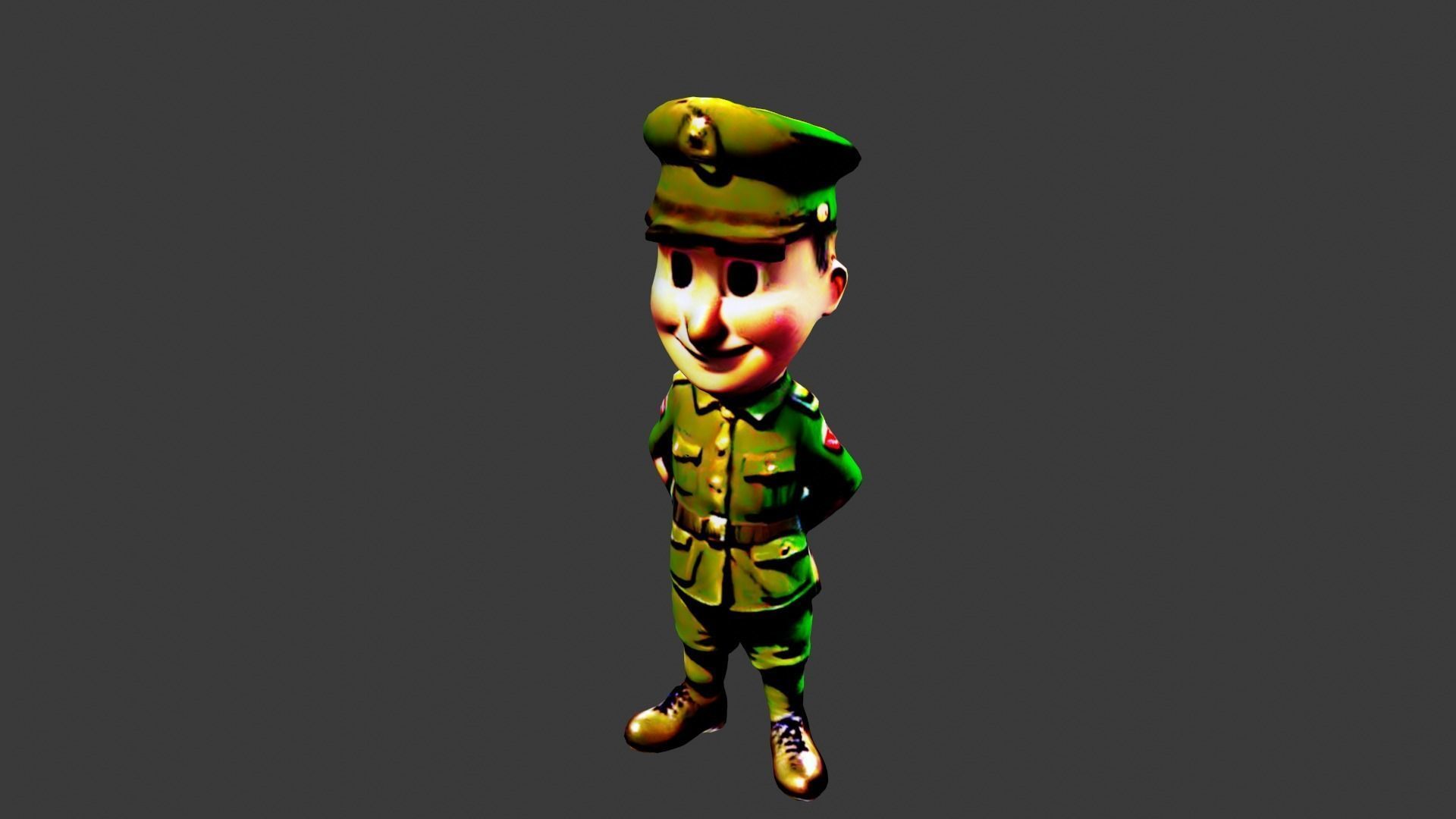 3D model World War I Soldier VR / AR / low-poly | CGTrader