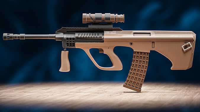 Aug riffle 3D model | CGTrader