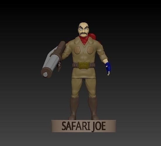 Safari Joe 3D model 3D printable | CGTrader