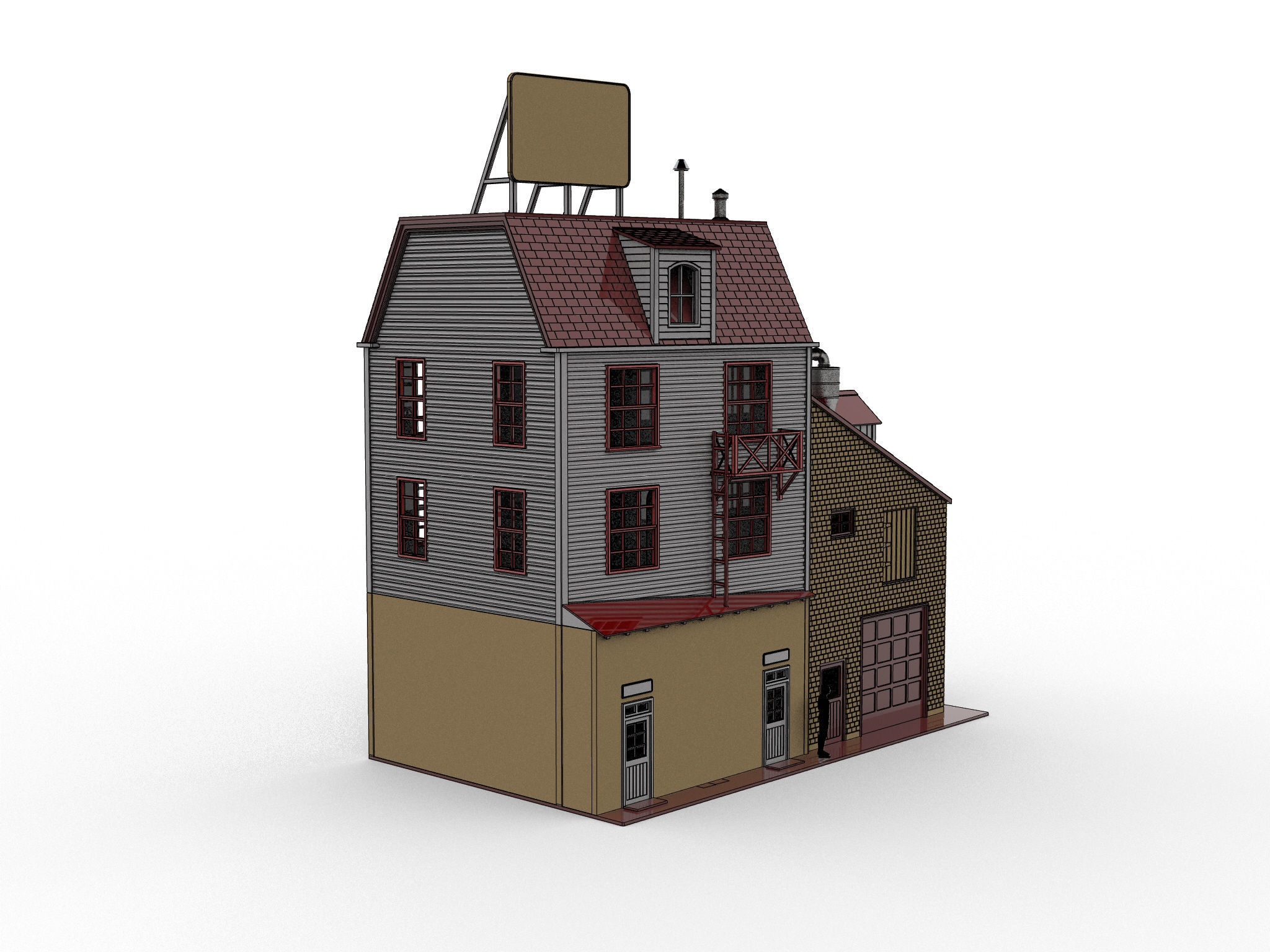 HO scale plumbing supply house 1 87 scale 3D model 3D printable | CGTrader