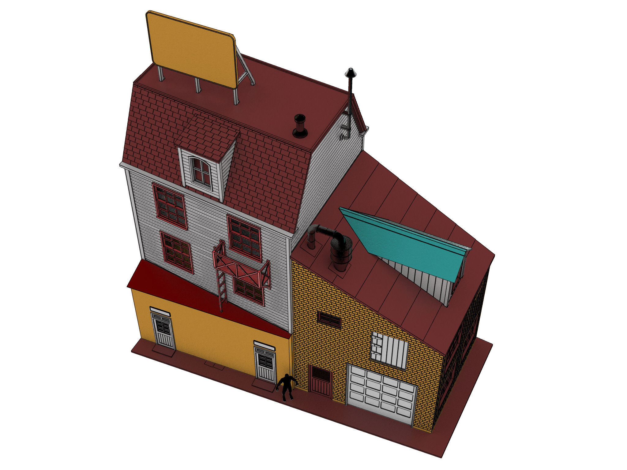 HO scale plumbing supply house 1 87 scale 3D model 3D printable | CGTrader