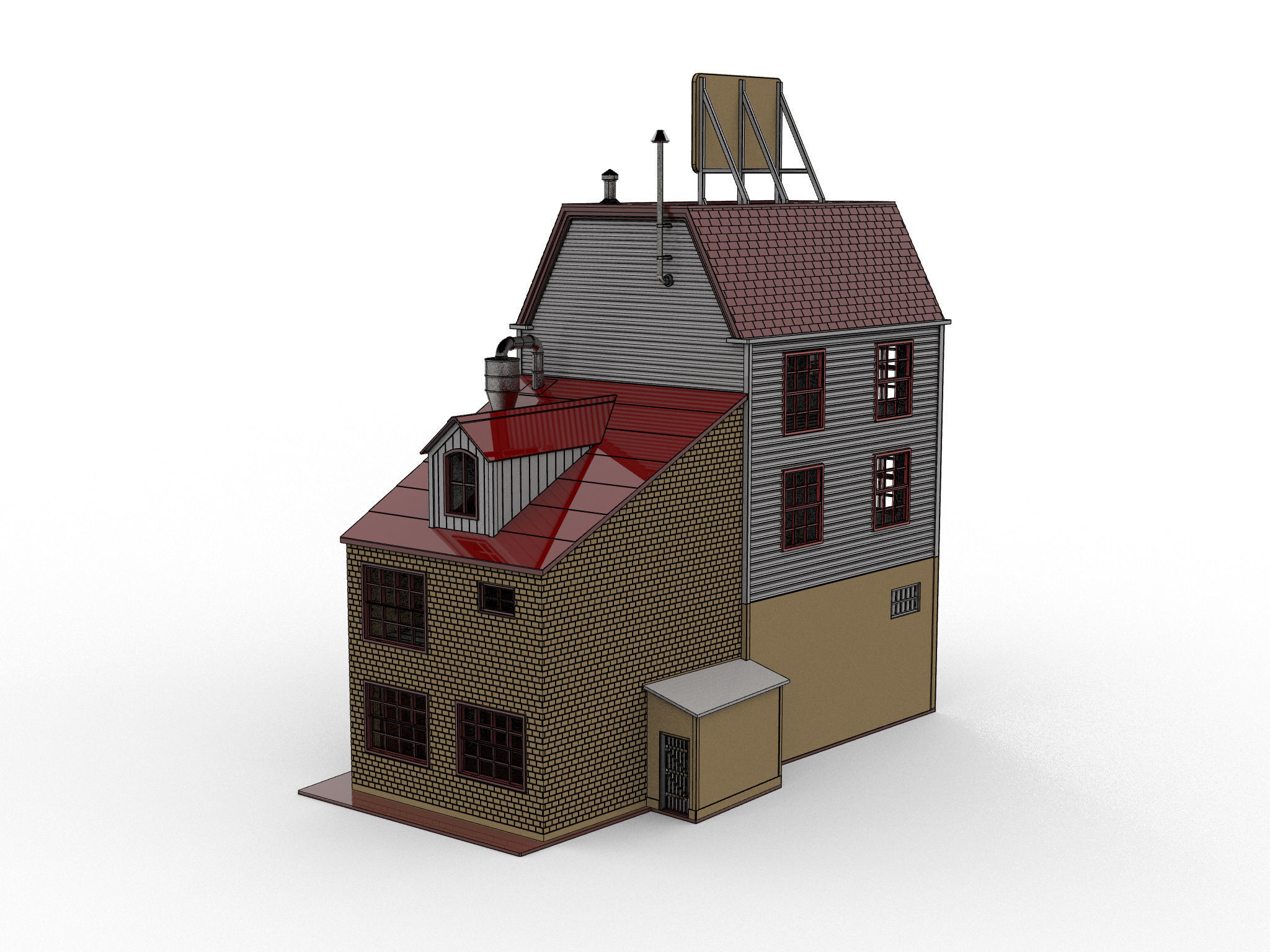 HO scale plumbing supply house 1 87 scale 3D model 3D printable | CGTrader