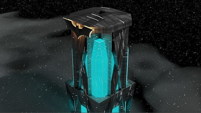 bat tower sky scrapper 3D model | CGTrader