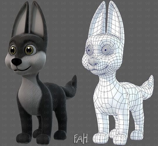 3D model Dog base cartoonV11 VR / AR / low-poly | CGTrader