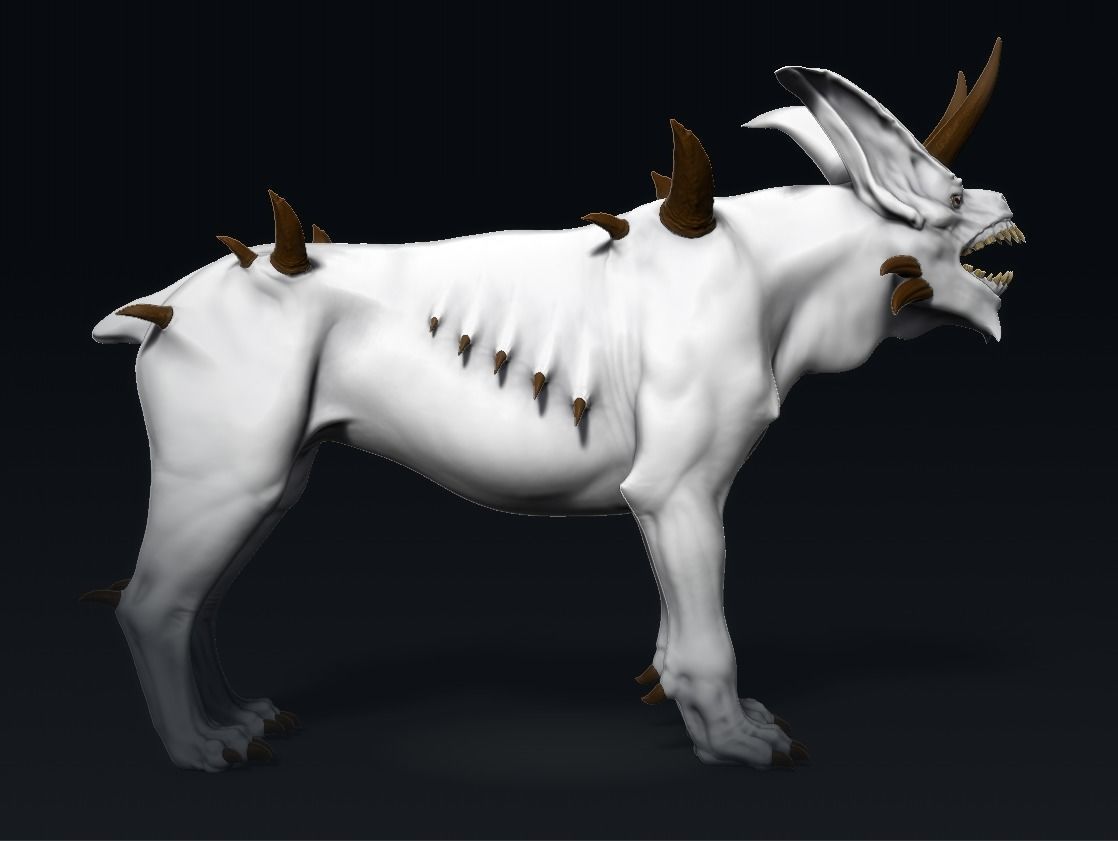 Demon with a goat head 3D model | CGTrader
