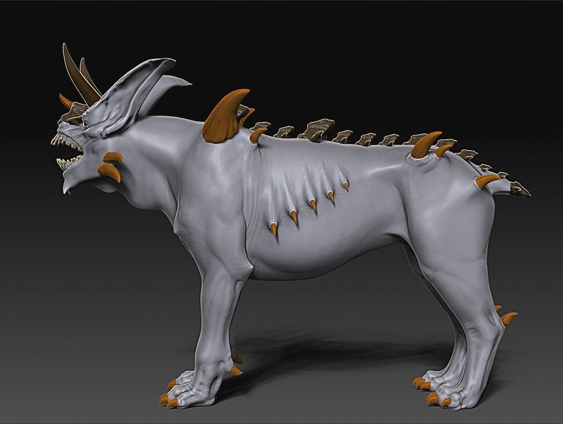 Demon with a goat head 3D model | CGTrader