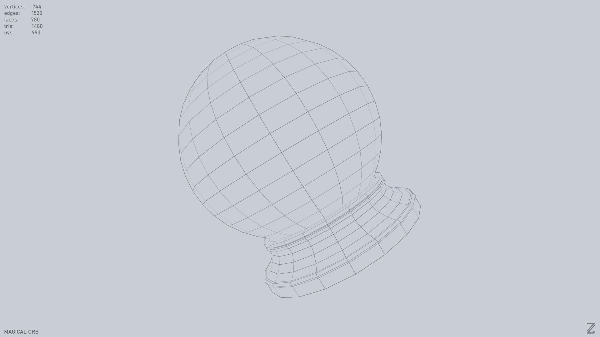 3D model Magical Orb VR / AR / low-poly | CGTrader