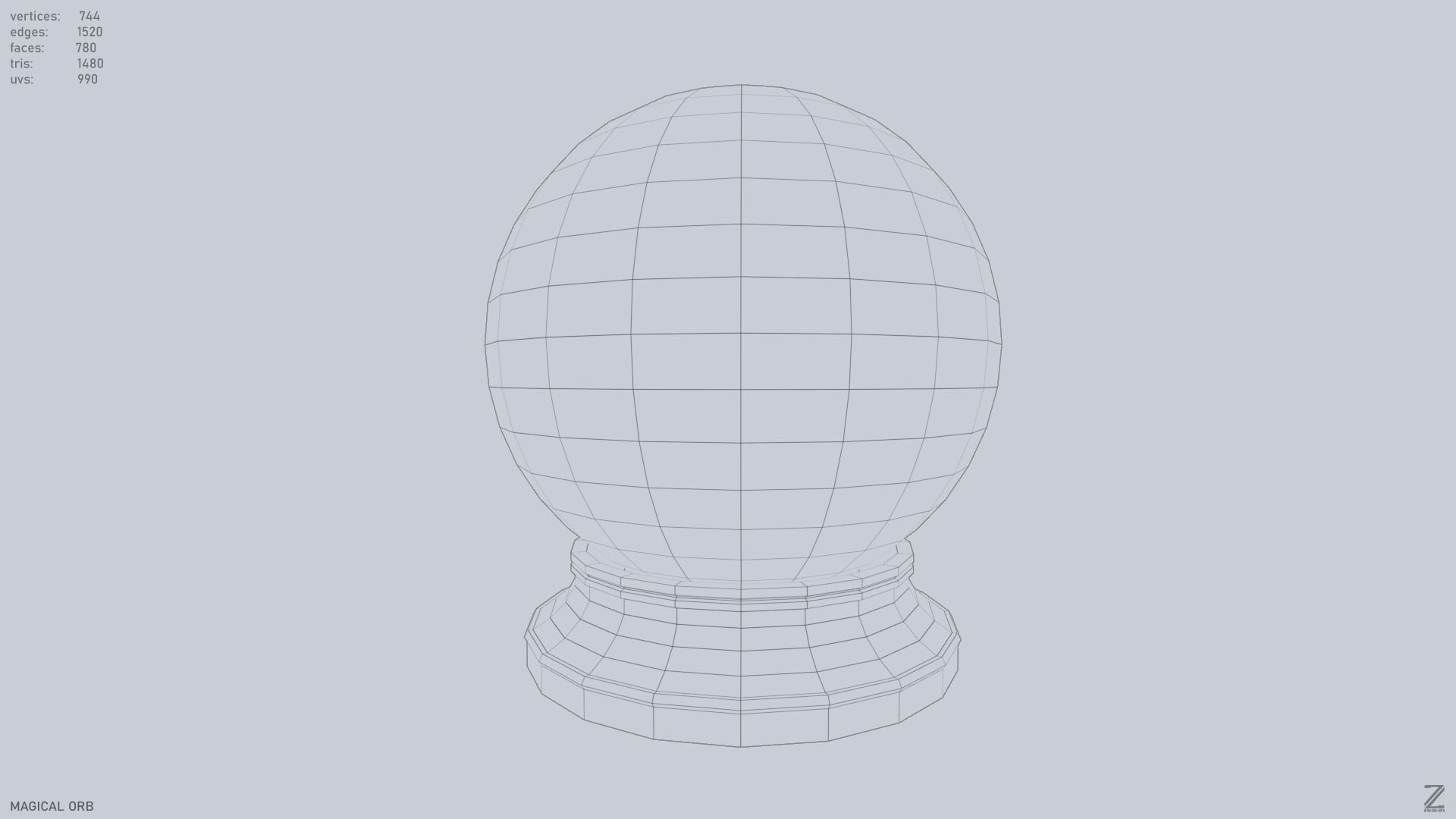 3D model Magical Orb VR / AR / low-poly | CGTrader