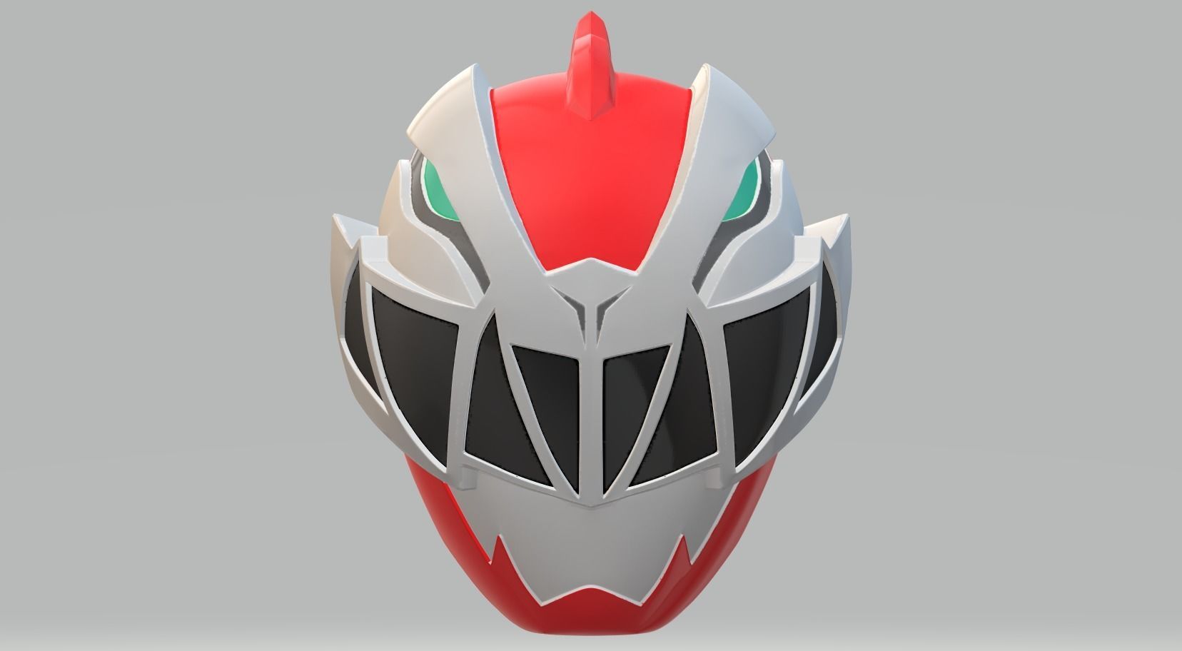 Power Rangers Dino Fury Red Ranger helmet 3D model 3D printable | CGTrader