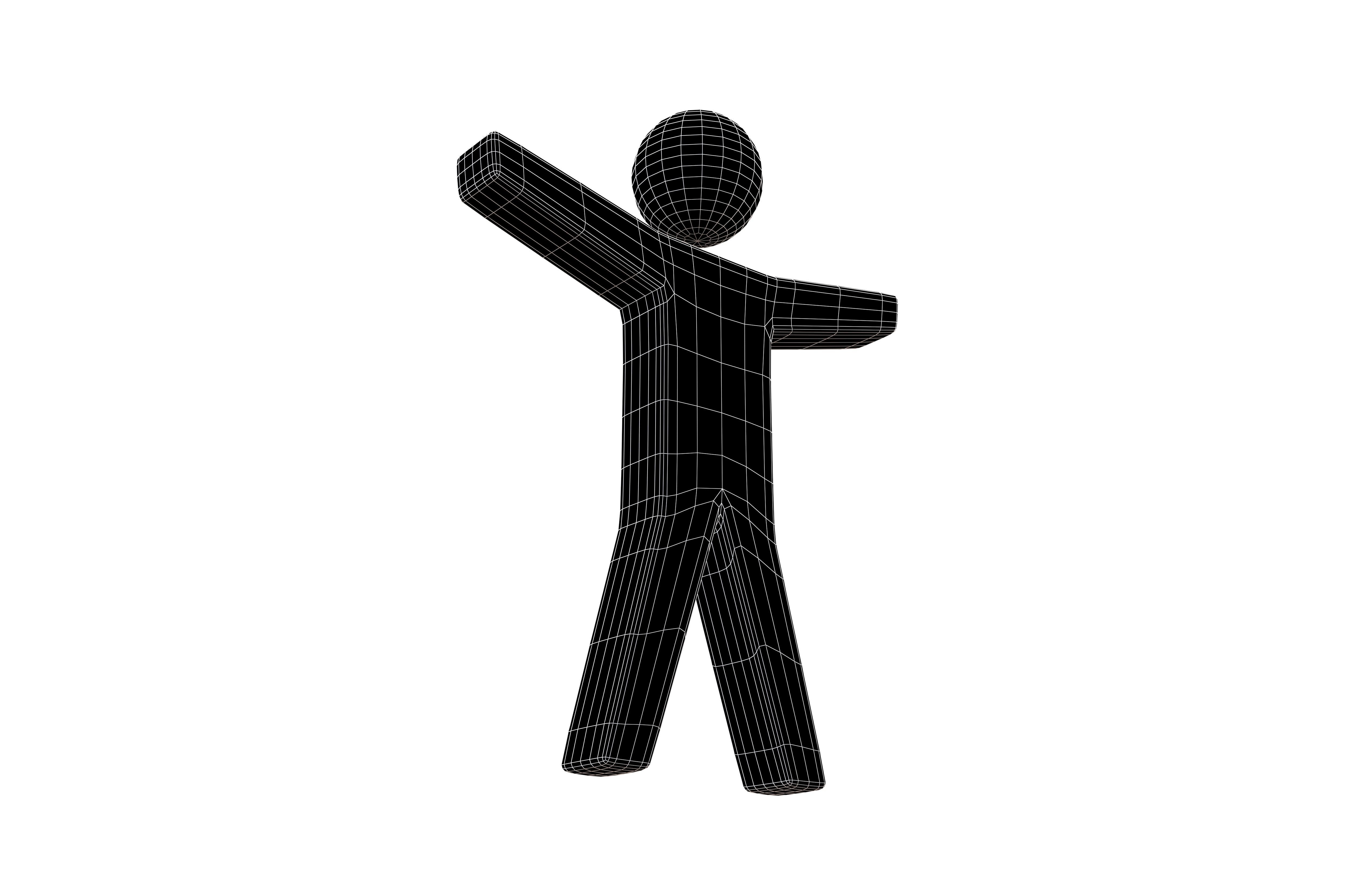 3D model People Symbol V1 001 VR / AR / low-poly | CGTrader