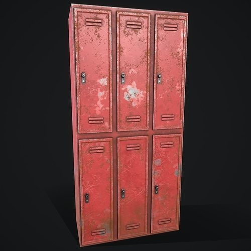 3D model Old Rusty Locker VR / AR / low-poly | CGTrader