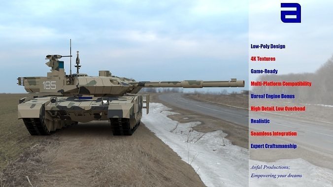 3D model Clean Camouflaged T90MS Main Battle Tank 3D Model VR / AR / low-poly | CGTrader