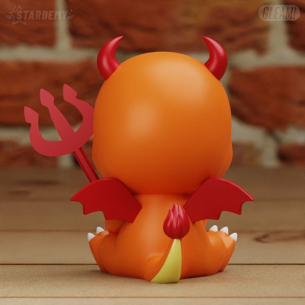 Charmander Chibi Halloween Devil Pokemon 3D model 3D printable | CGTrader
