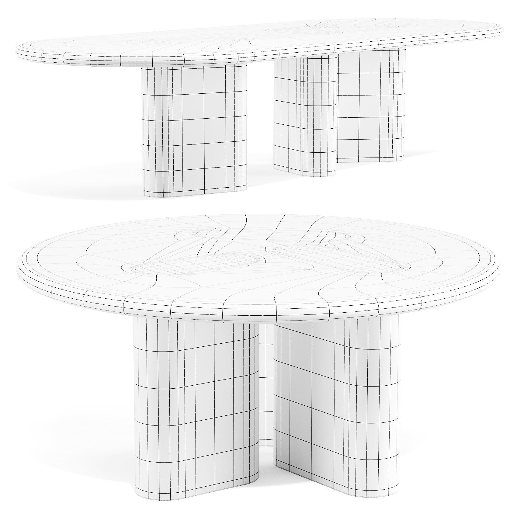 EmmeMobili Fatty - Dining Tables Set 01 3D model | CGTrader