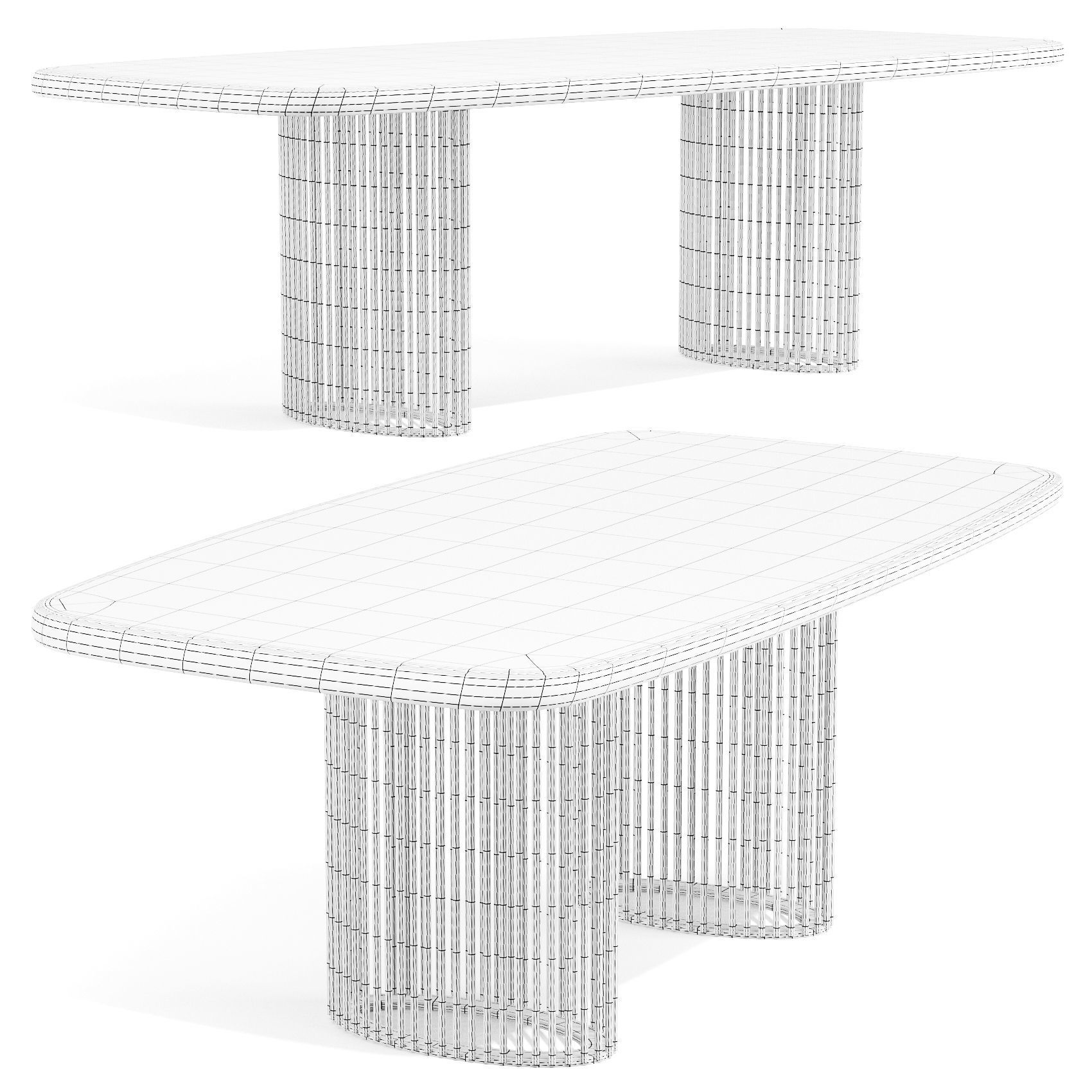 Bonaldo Luna Bianca - Dining Tables 3D model | CGTrader