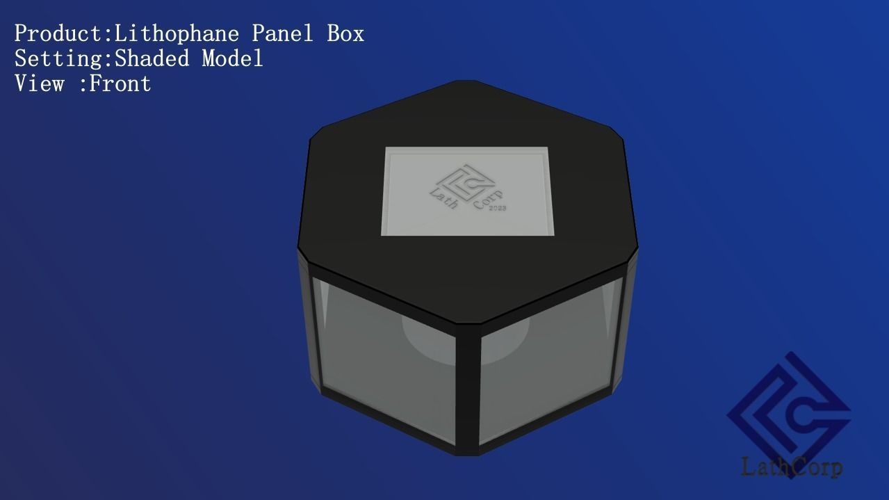 LITHOPHANE PANEL LIGHTBOX 3D model 3D printable | CGTrader