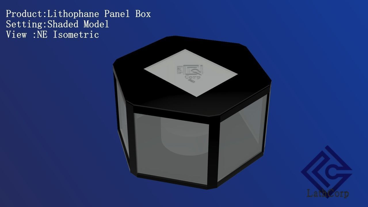LITHOPHANE PANEL LIGHTBOX 3D model 3D printable | CGTrader