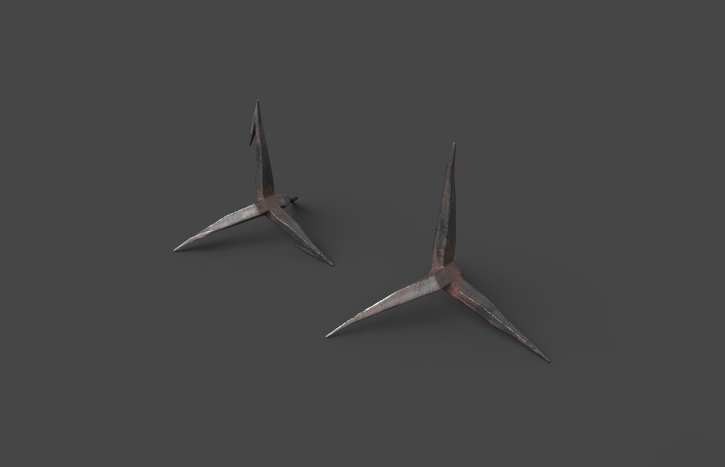 3D model Foot trap caltrops crows feet VR / AR / low-poly | CGTrader