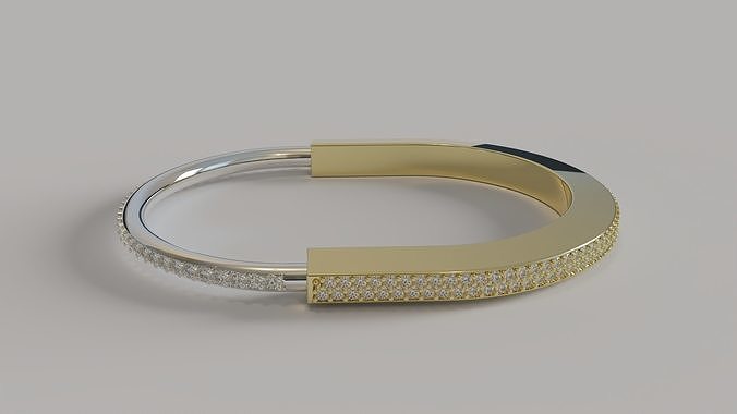 bracelet lock 3D model 3D printable | CGTrader