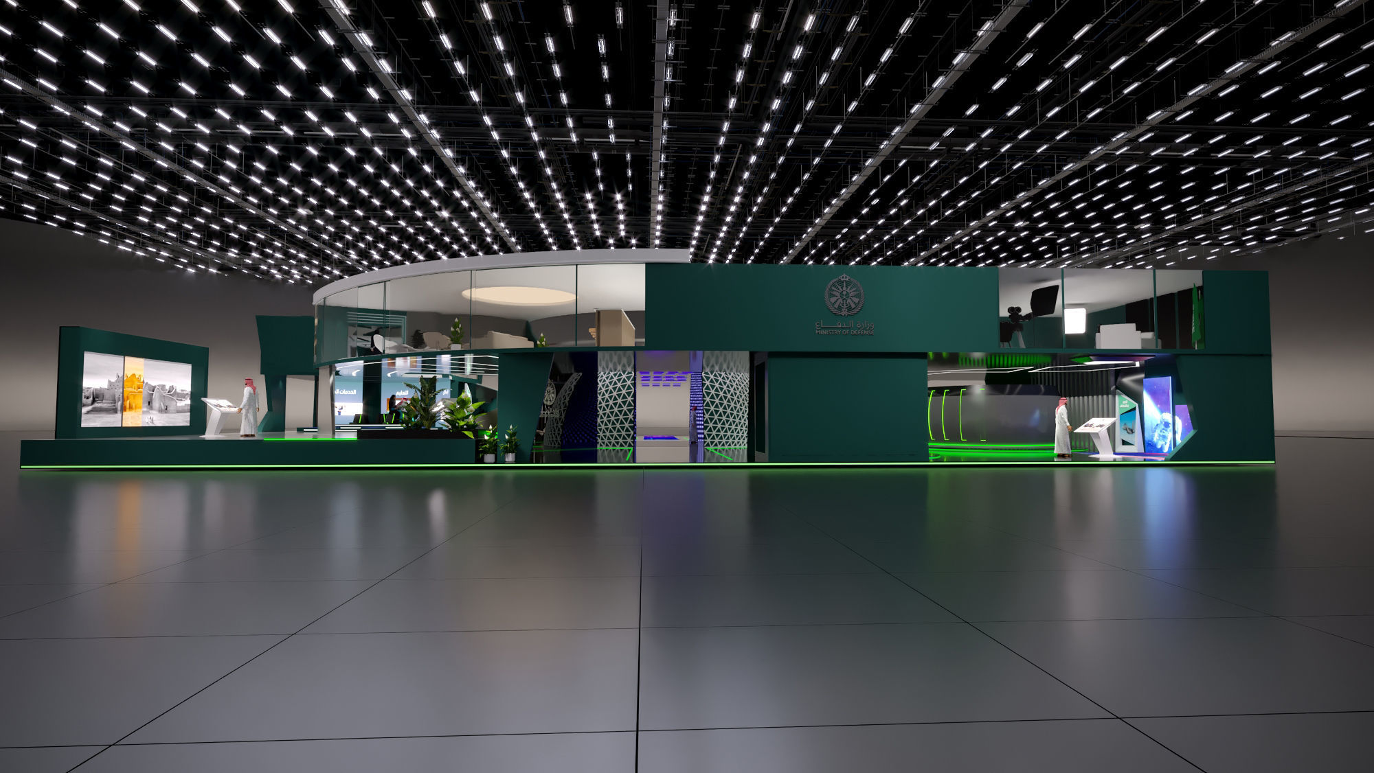 booth Ministry of Defense 1000m 3D model animated rigged | CGTrader