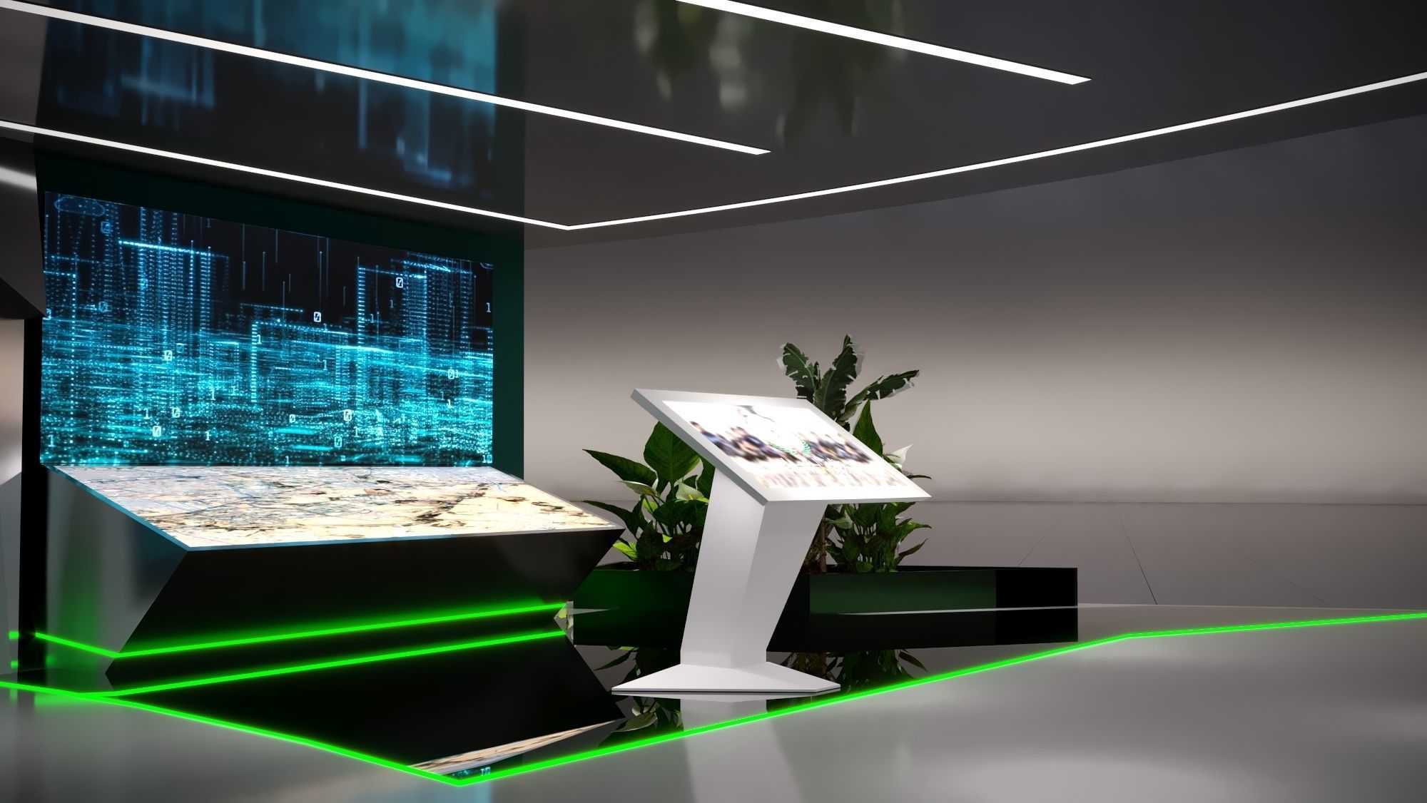 booth Ministry of Defense 1000m 3D model animated rigged | CGTrader