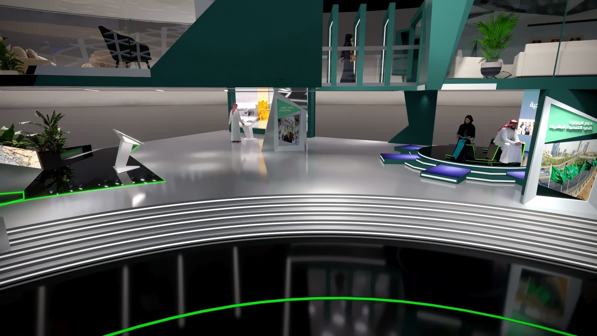 booth Ministry of Defense 1000m 3D model animated rigged | CGTrader