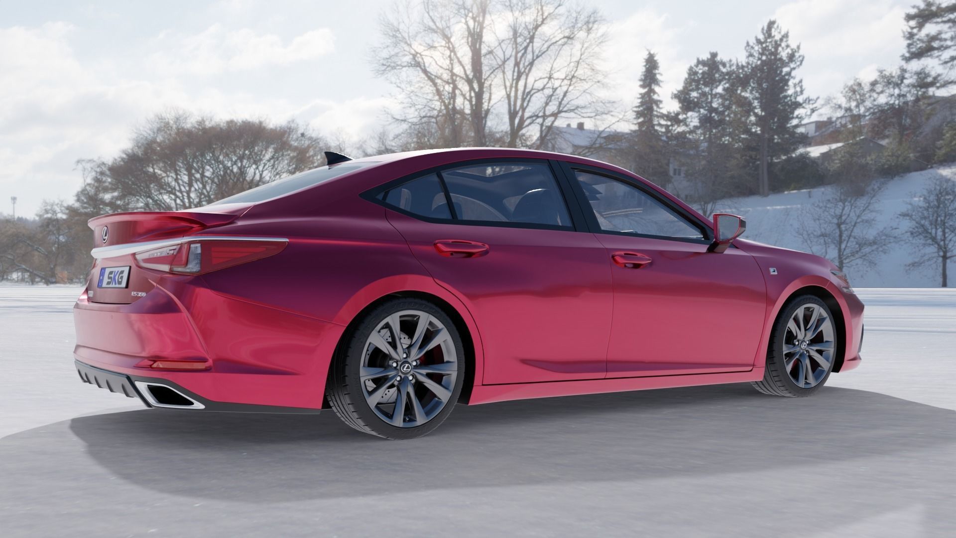 Lexus ES350 F Sport 2021 3D model | CGTrader