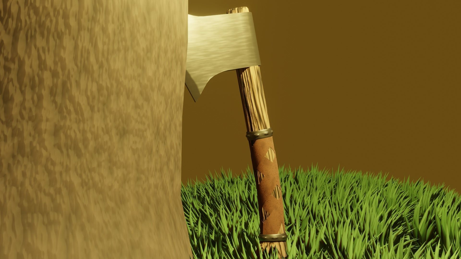3D model Simple Fantasy Hand Axe VR / AR / low-poly | CGTrader