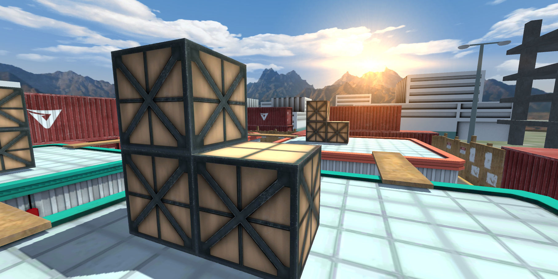 Mobile FPS Game Environment Map cs ice world counter strike 3D model ...