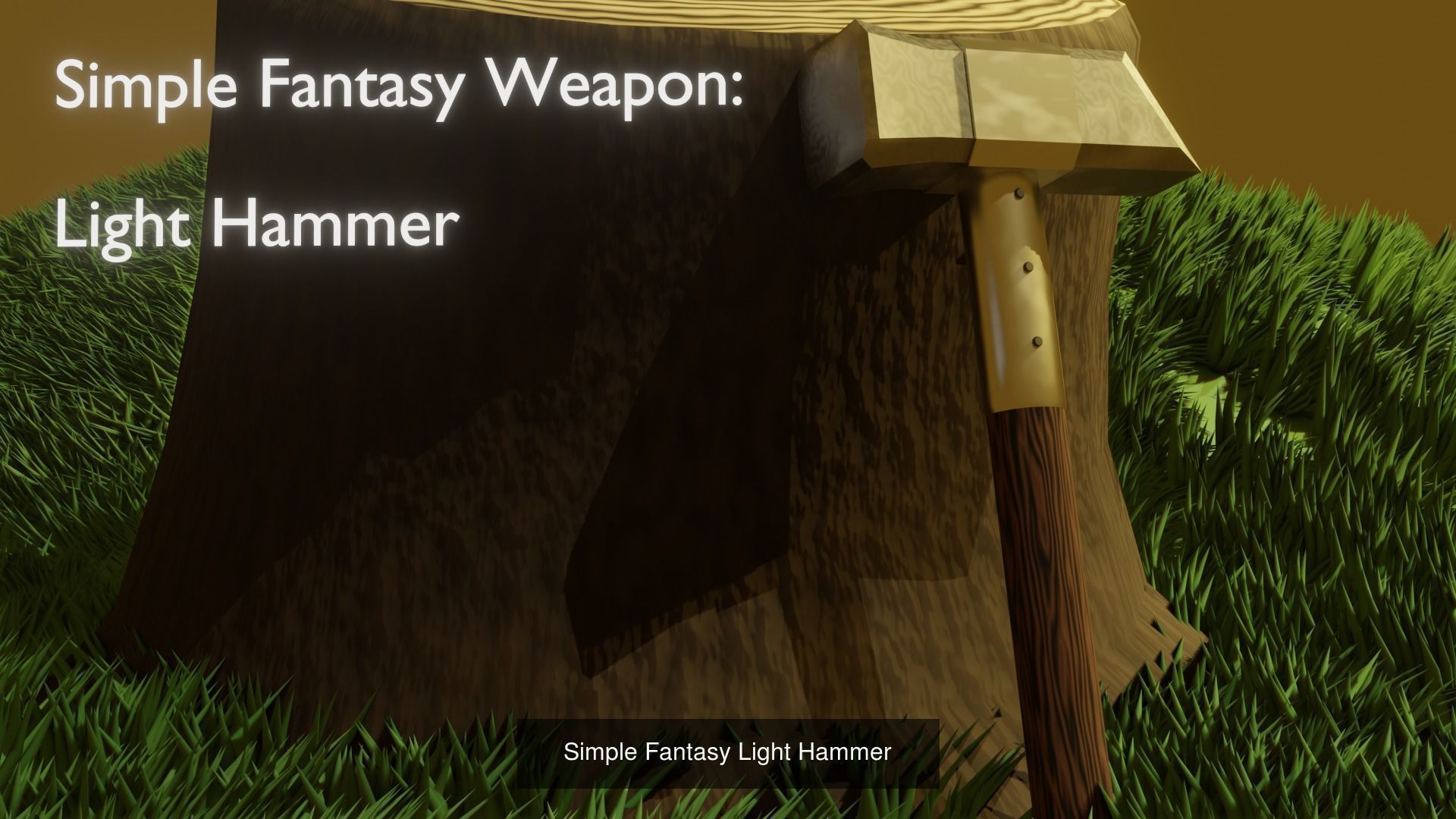 3D Model Collection Simple Fantasy Weapons Pack VR / AR / low-poly ...