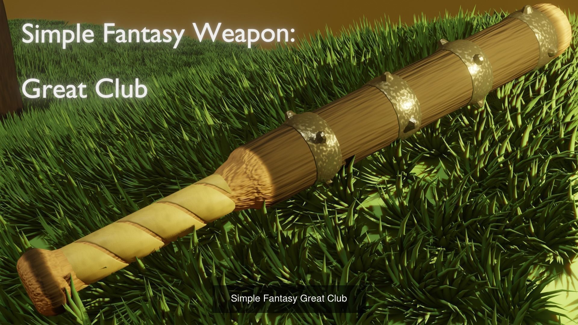 3D Model Collection Simple Fantasy Weapons Pack VR / AR / low-poly ...