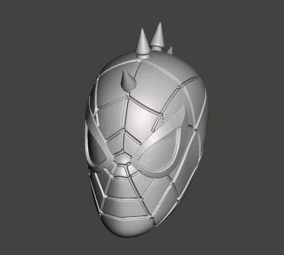 spider punk ps4 headsculpt 3D model 3D printable | CGTrader