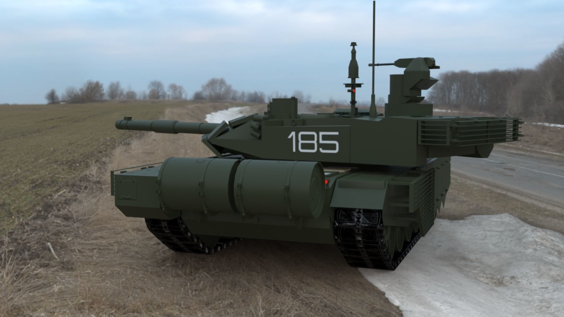 3D model Clean T90MS Main Battle Tank VR / AR / low-poly | CGTrader