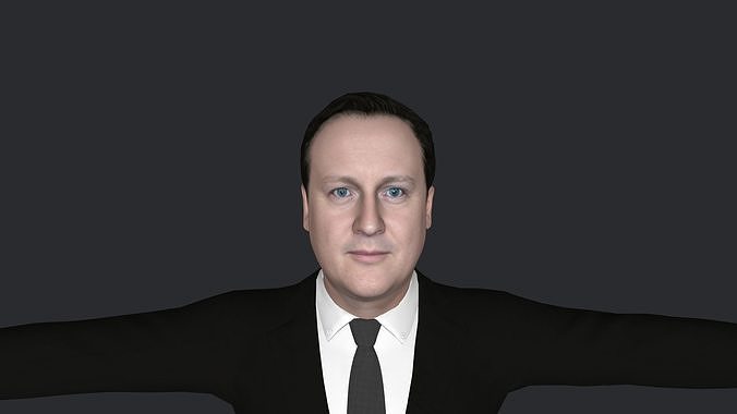David Cameron Hyper Realistic Full Body Rigged Character 3D model ...
