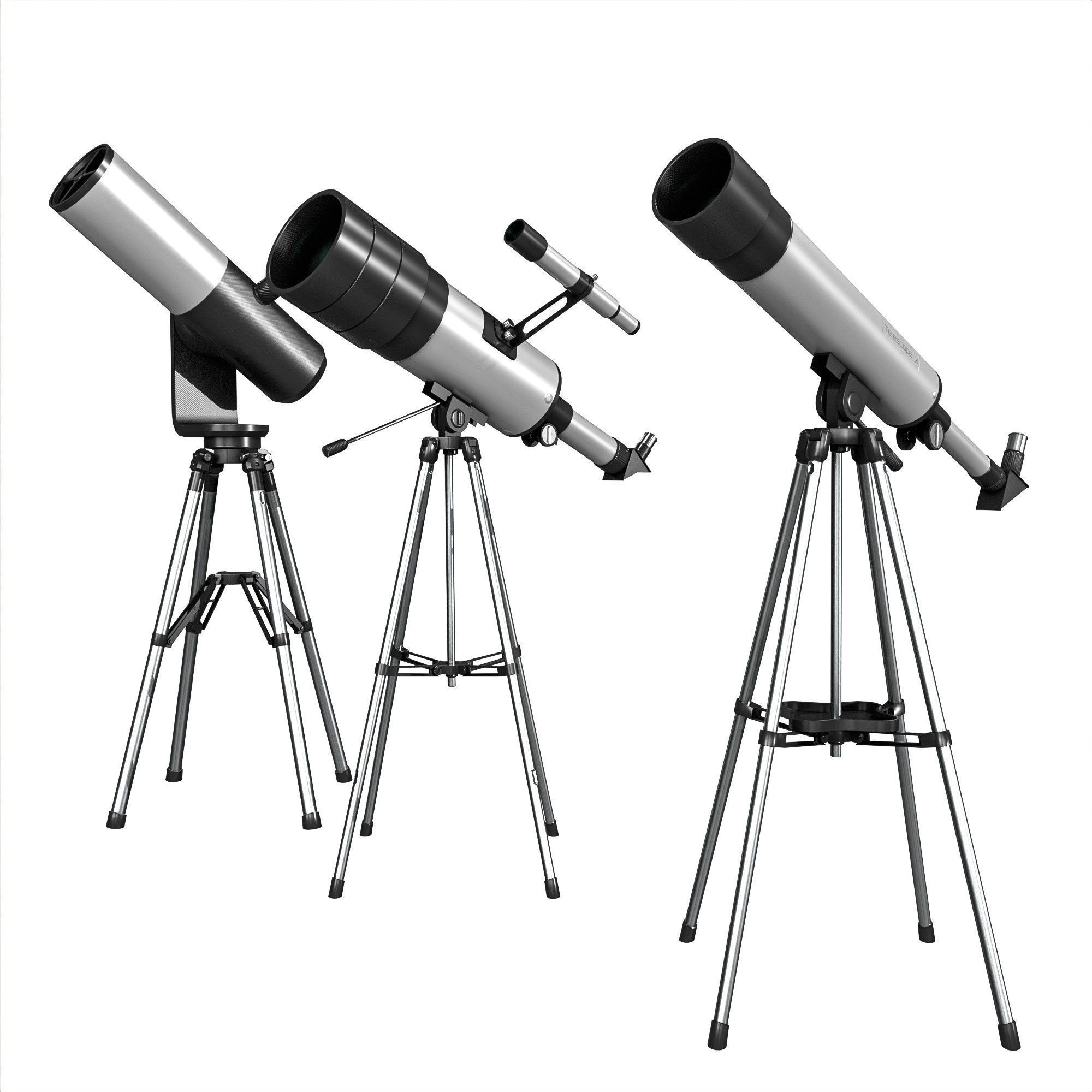 3D model Telescope Pack VR / AR / low-poly | CGTrader