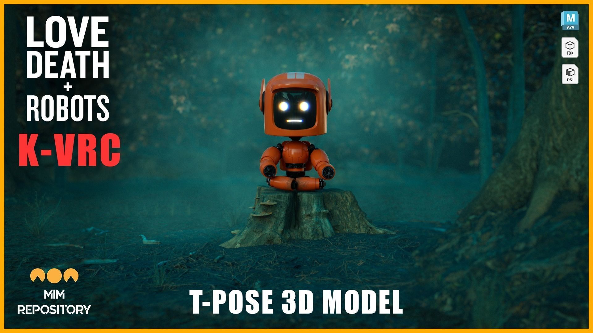 3D model Love Death Robots K-VRC T-Pose 3D Model VR / AR / low-poly | CGTrader
