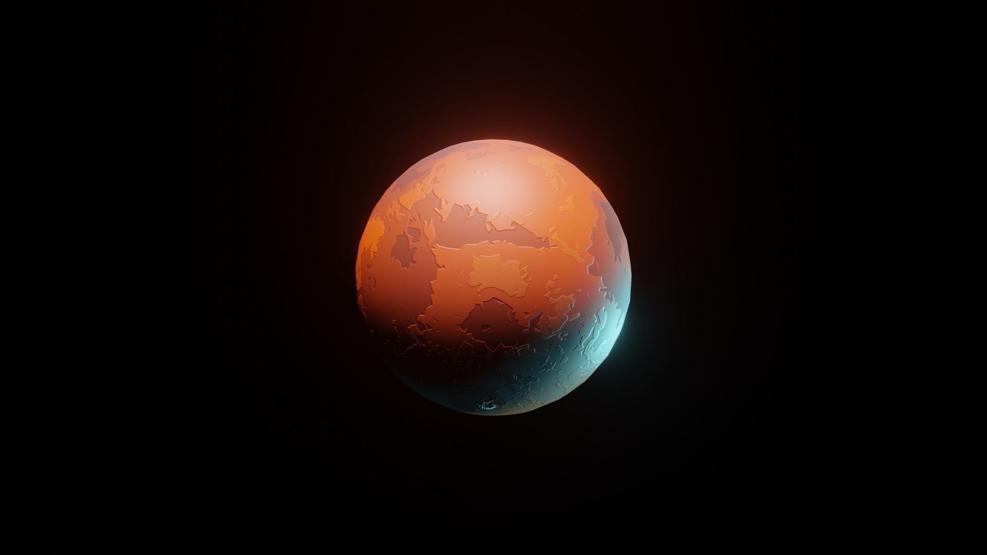 3D model Stylized Planet Mars 3D Model 2k 4k 8k Textures VR / AR / low ...