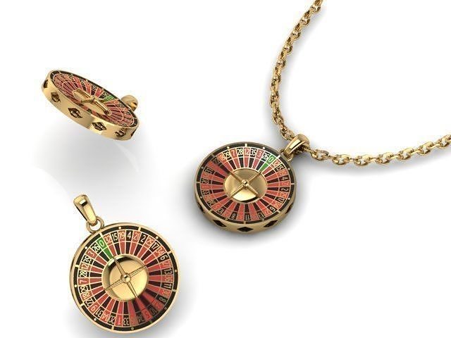 ROULETTE MAN PENDANT 3D model 3D printable | CGTrader