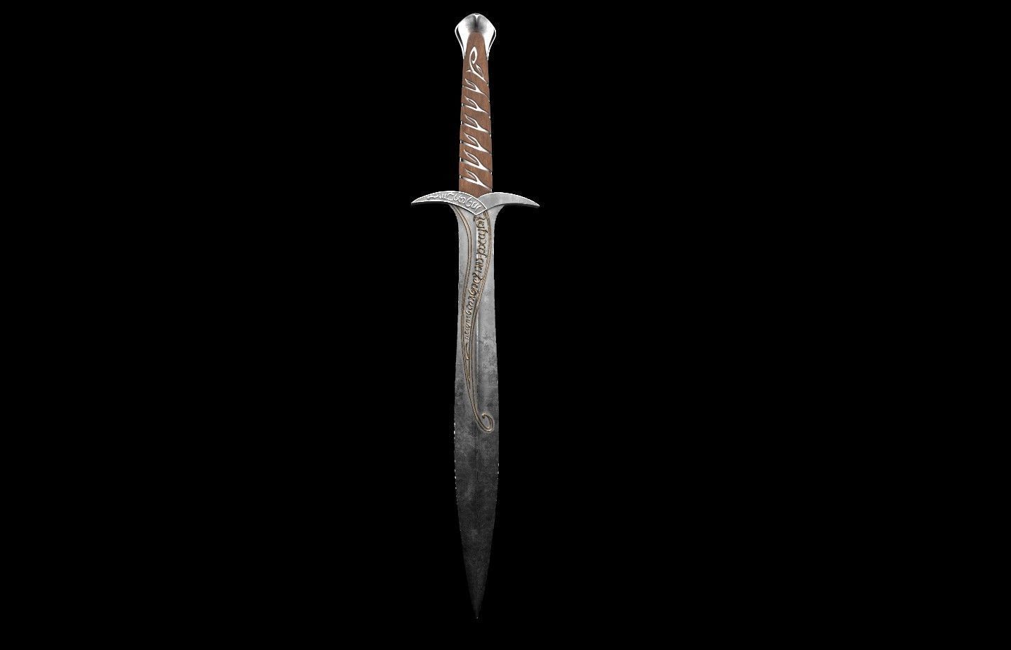 Frodo Bilbo Sword Sting lord of the rings 3D DIGITAL DOWNLOAD 3D model ...