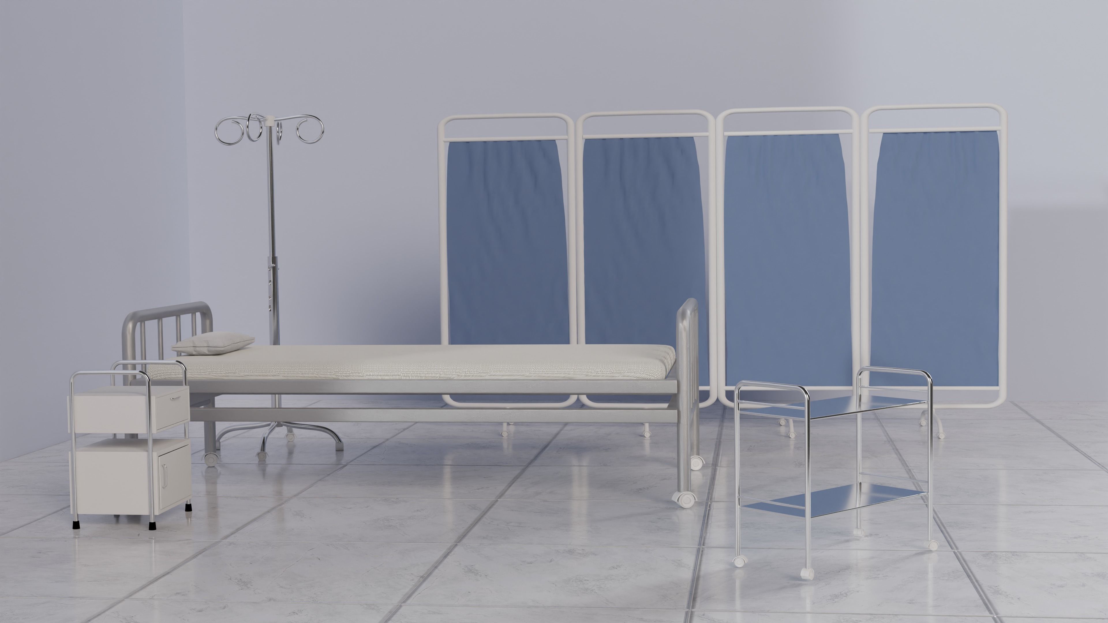 Hospital Room Props 3D model | CGTrader